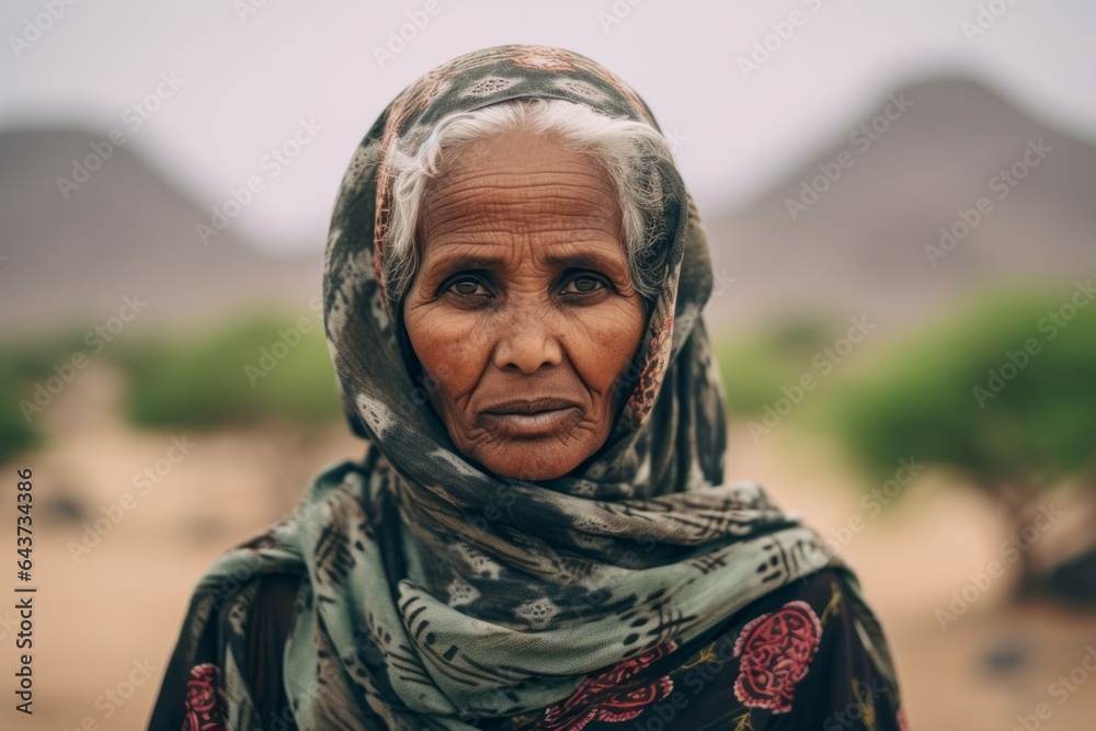 Medium shot portrait photography of a jovial mature woman wearing a ...