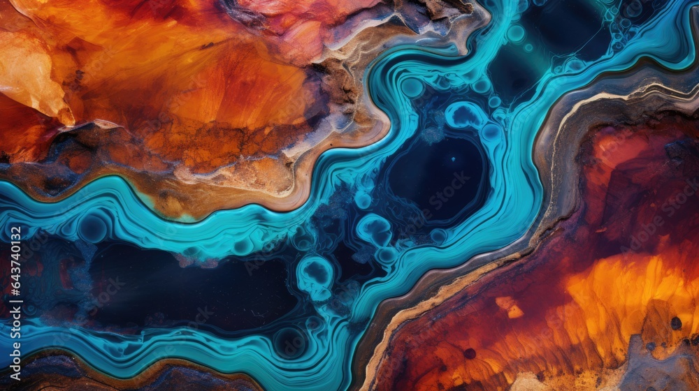 Thick dense viscous provocative sticky flowing liquid texture abstract ...