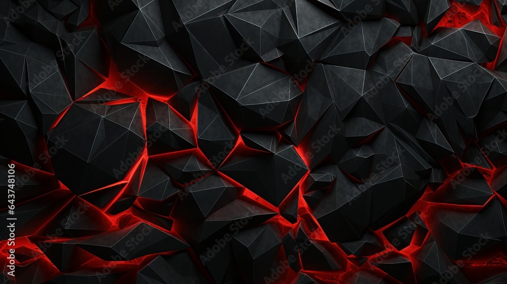 Abstract background of black rocks with lava, Gaming background Stock ...