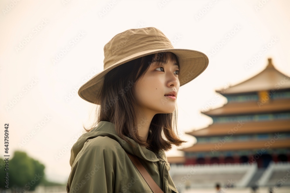 Medium shot portrait photography of a tender girl in her 20s wearing a ...