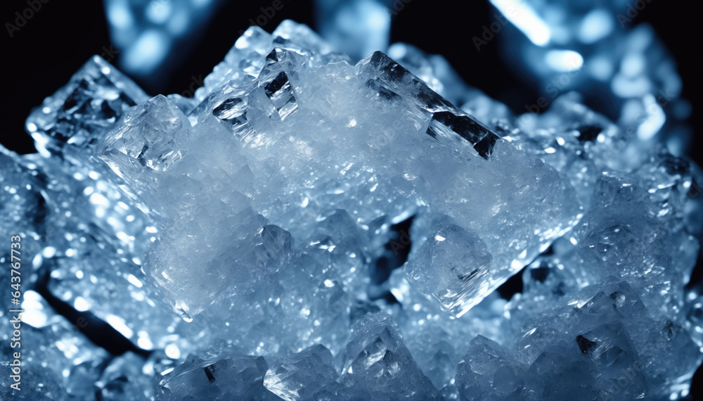 Detailed Ice Texture Close-Up. Ideal for winter-themed designs and ...