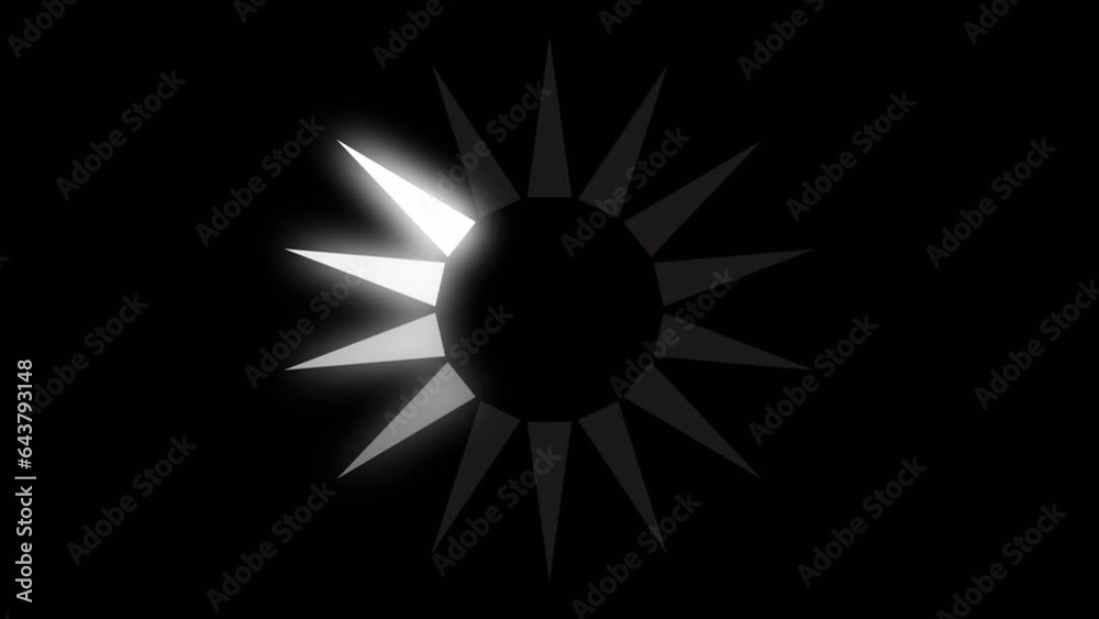 Loading Circle Video with Glow. Loading Animation on Transparent ...