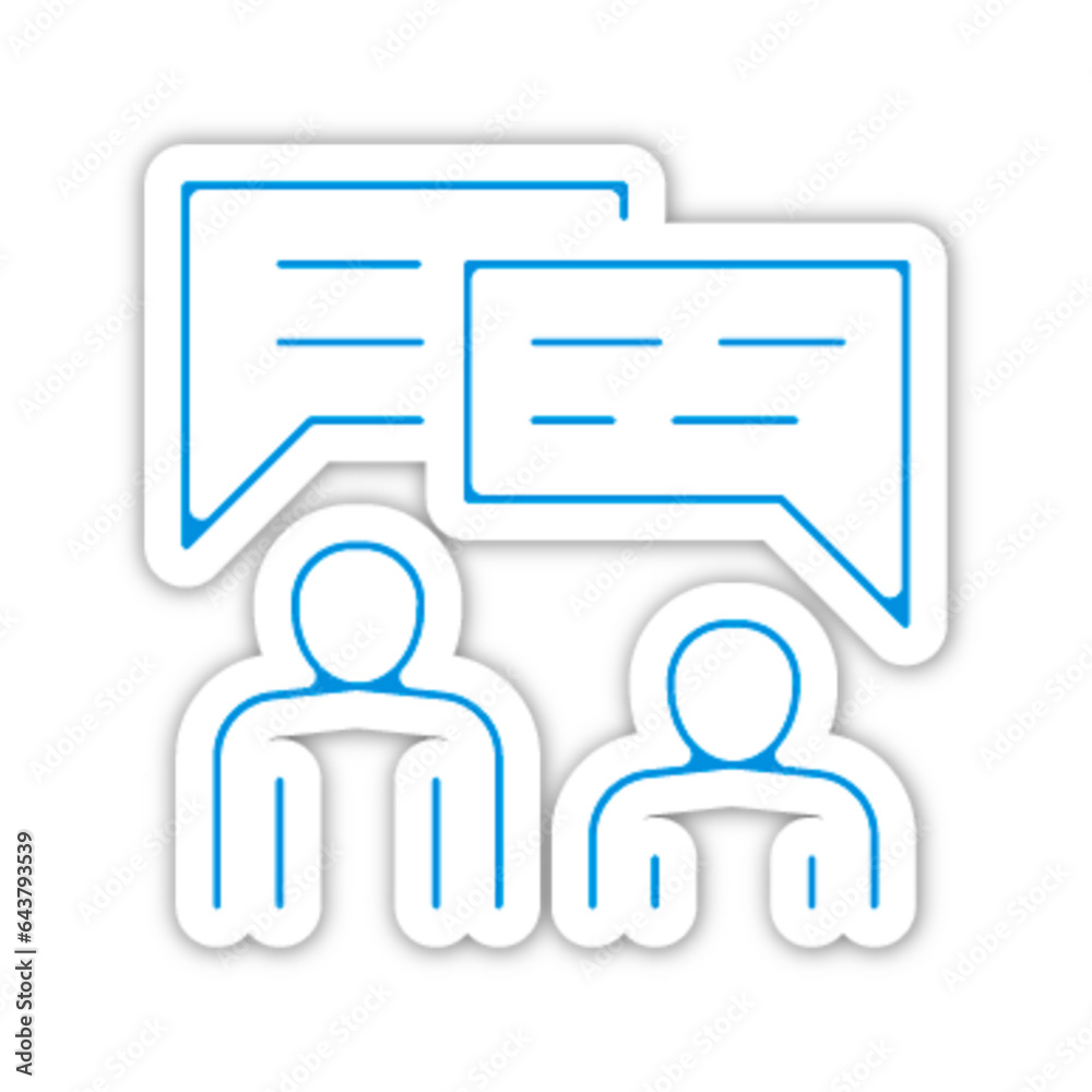 Vetor de Pictogramme icones et logo conversation message profil travail ...