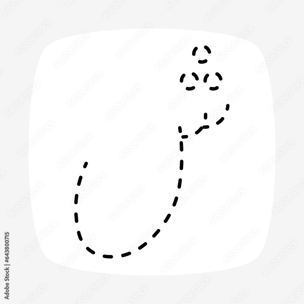 Vecteur Stock Urdu Alphabet Character "Sheen" in Dotted Style isolated ...