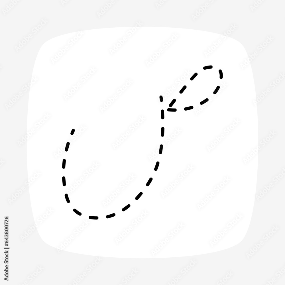 Urdu Alphabet Character "Suad" in Dotted Style isolated on white ...