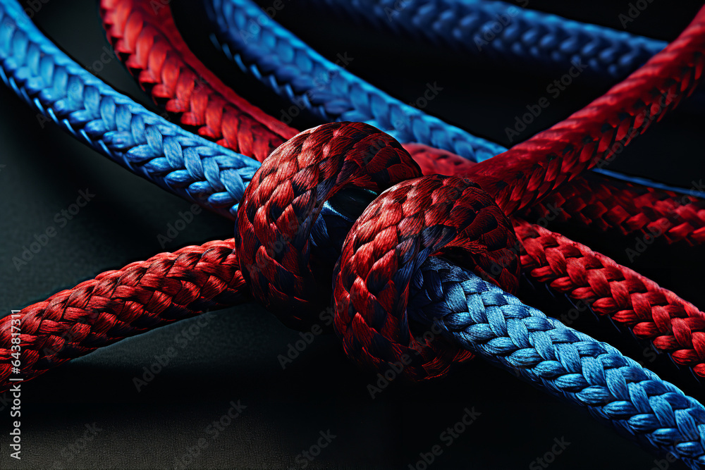 red and yellow ropes Stock Photo | Adobe Stock