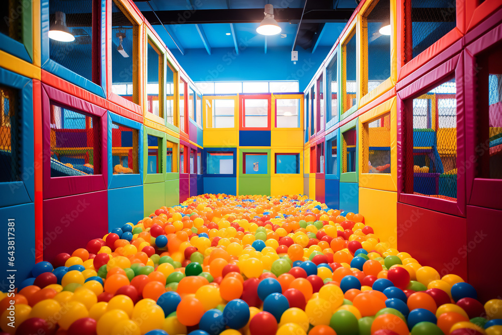 indoor kids ball pits in evesham, in the style of cluj school, multi ...