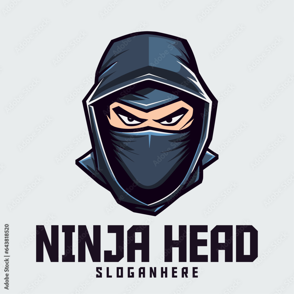 Illustrated Ninja: Logo, Mascot, Illustration, Vector Graphic for ...