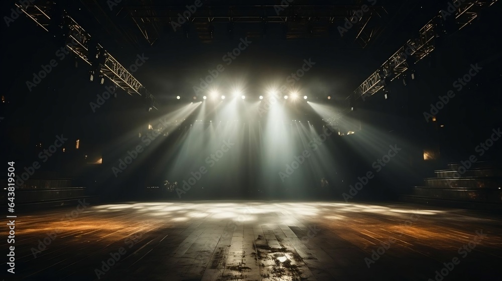 background Concert stage with empty audience Stock Photo | Adobe Stock