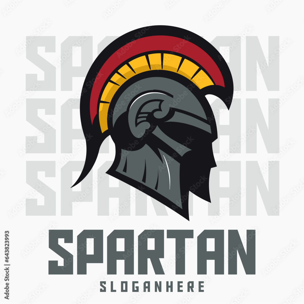Spartan Helmet Illustration: Logo, Mascot, Art, Vector for Sports and E ...