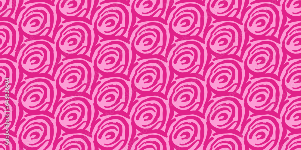 Barbie background. Pink shape seamless pattern. Trendy Barbiecore Style ...
