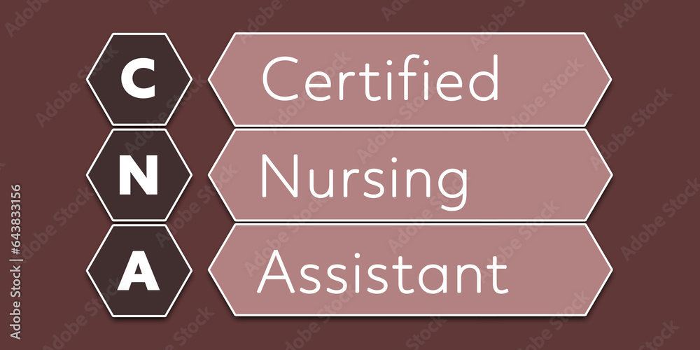 CNA Certified Nursing Assistant. An Acronym Abbreviation of a common ...