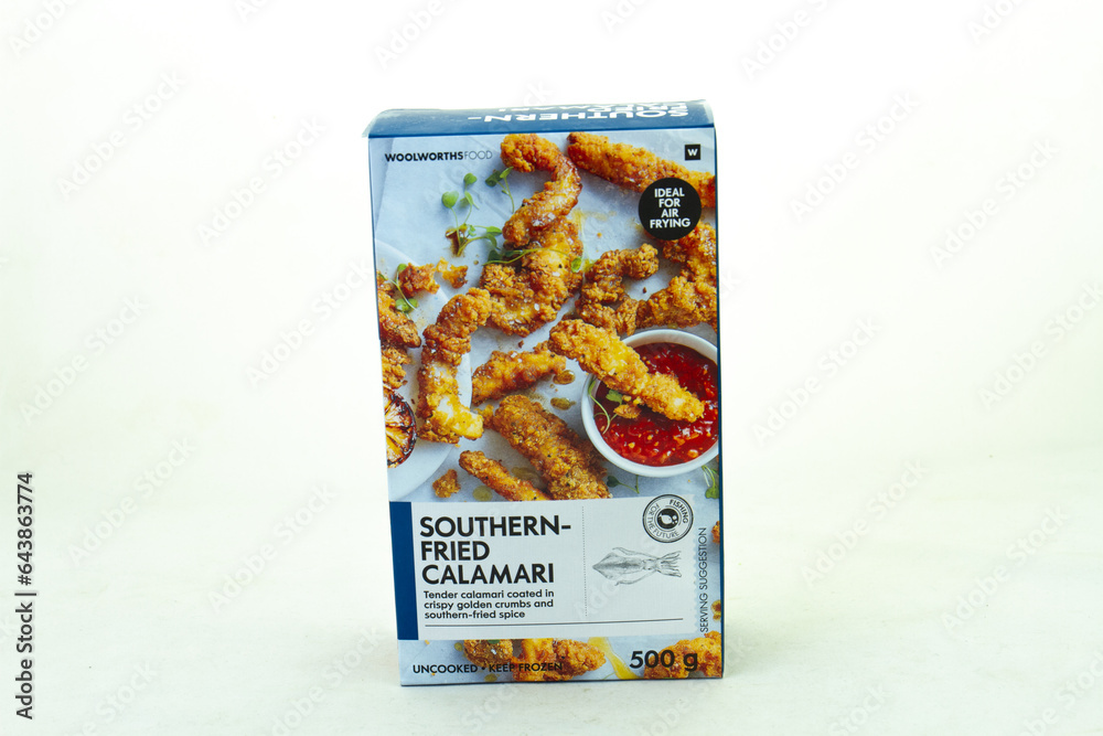 Johannesburg, South Africa - a box of southern fried calamari from ...
