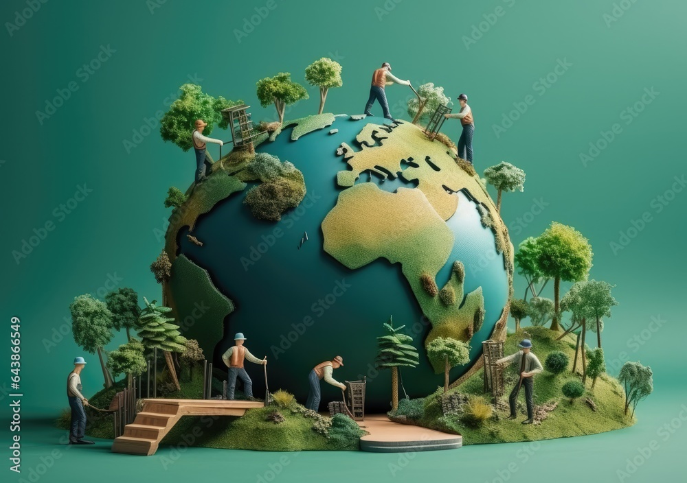 World Day and labor day for Safety and Health at Work concept. The ...