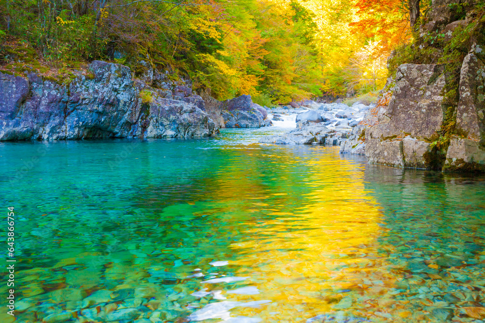 Atera Valley, Japan,Nagano Prefecture,Kiso District, Nagano,Okuwa ...
