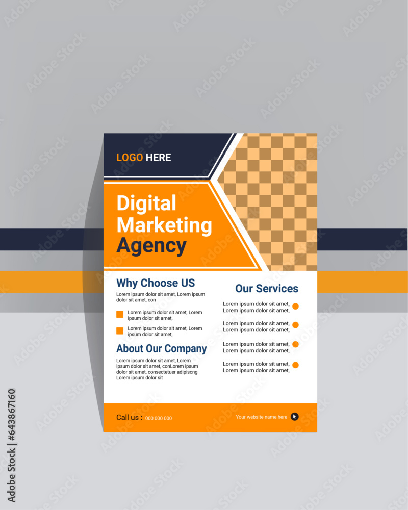 Modern creative flyer design. Corporate template layout presentation ...