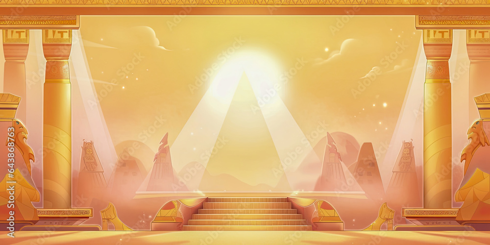Anime Egypt Aztec hieroglyph Egyptian background backdrop wide banner ...