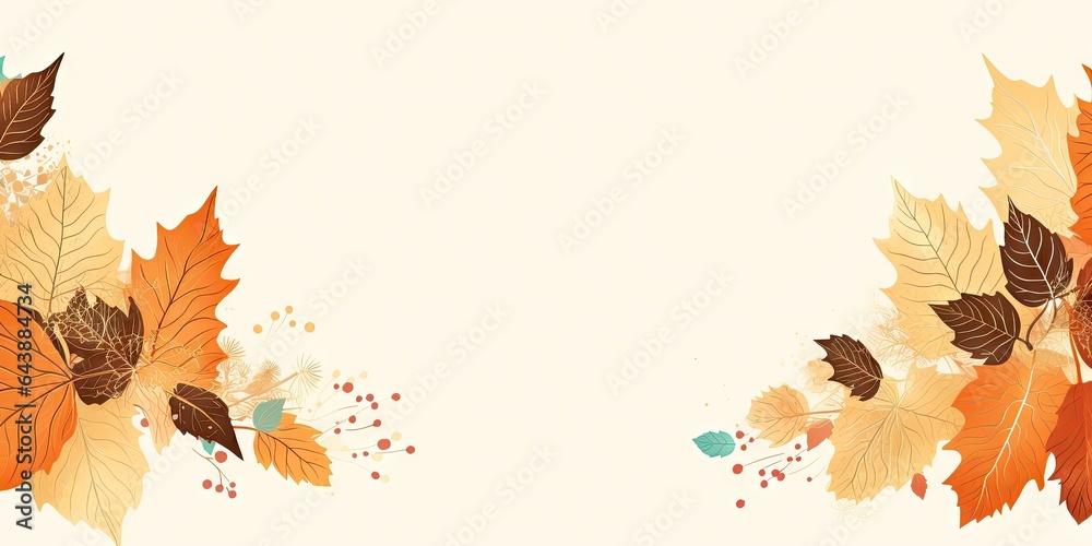 Abstract autumn beauty leaves frame. Seasonal nature art. Fall foliage ...