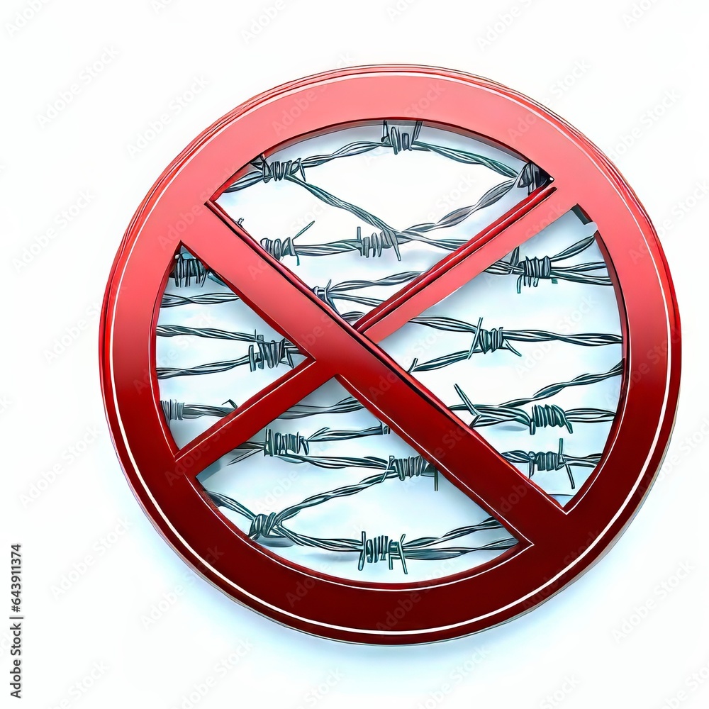 Creaative Illustration forbidden sign no entry prohibited logo Stock ...