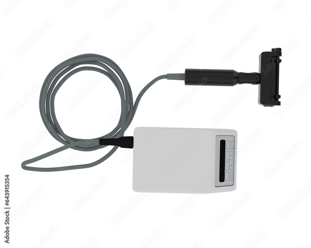 Skin graft dermatome isolated on transparent background. 3d rendering ...