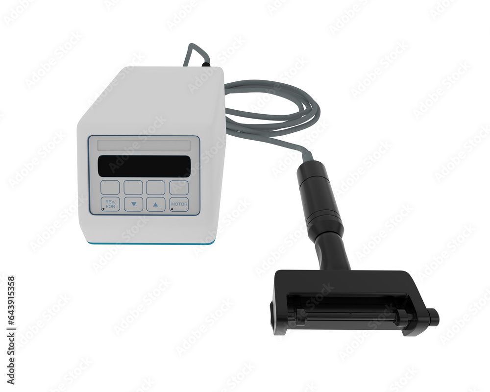 Skin graft dermatome isolated on transparent background. 3d rendering ...