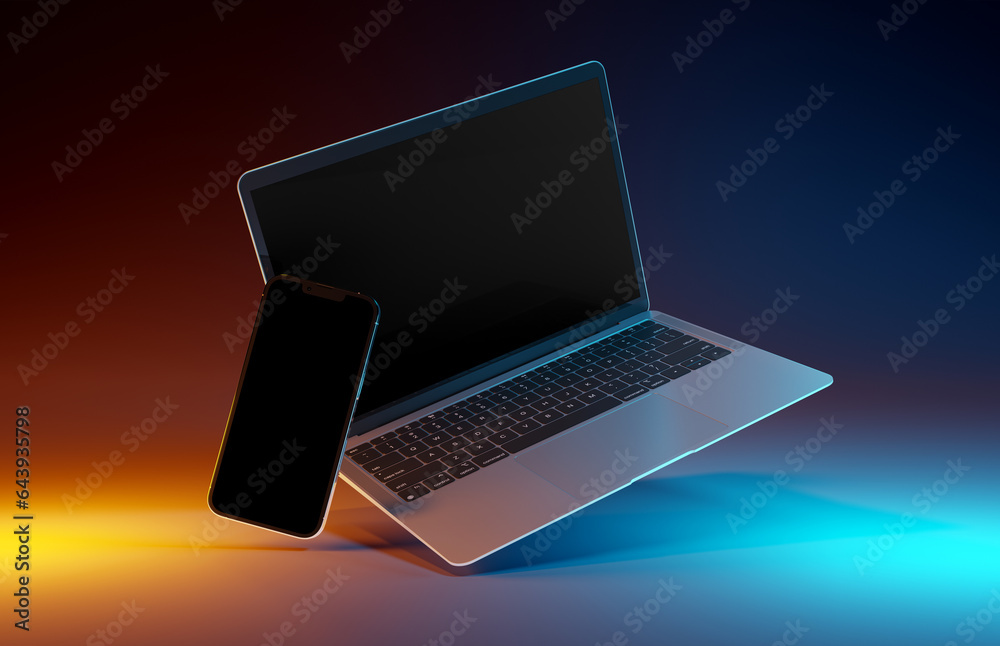 PARIS - France - April 28, 2022: Newly released Apple devices, Imac 24 ...