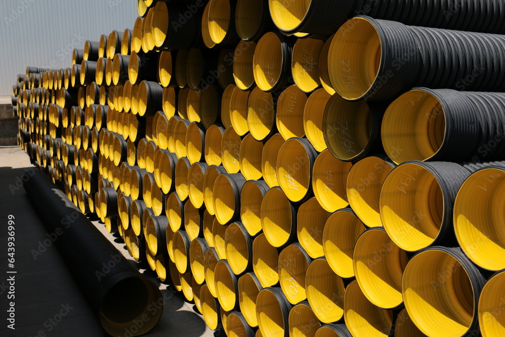 HDPE Corrugated Pipe, HDPE Pipes Manufacturers, HDPE DWC Yellow pipes ...