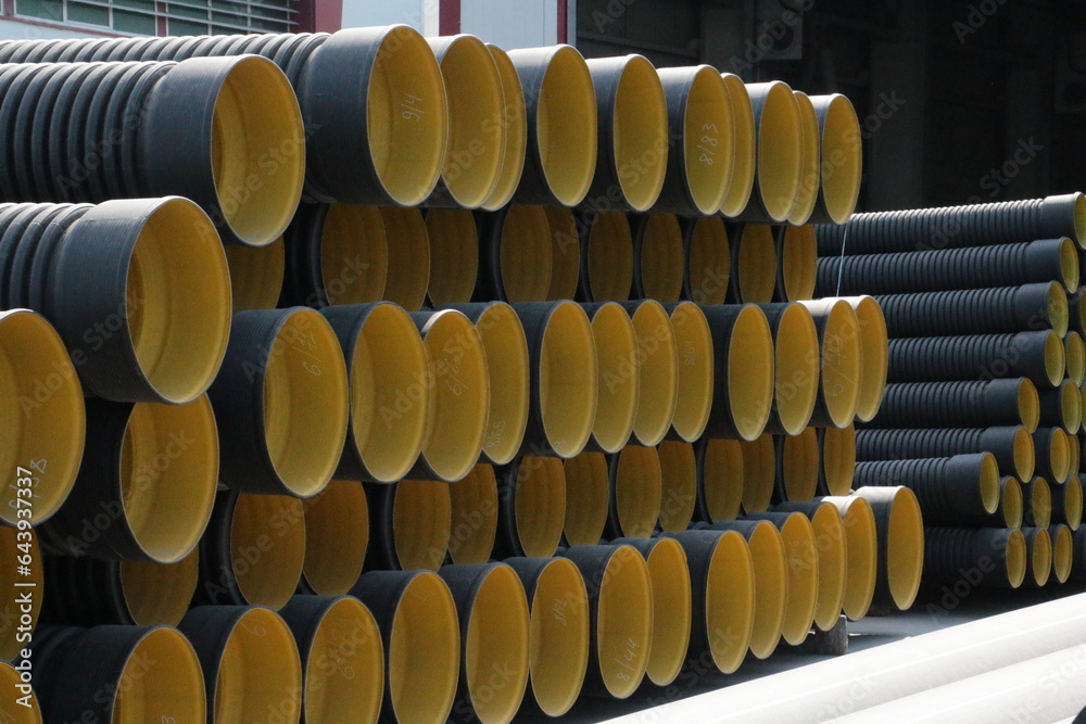 HDPE Corrugated Pipe, HDPE Pipes Manufacturers, HDPE DWC Yellow pipes, Drainage Corrugated Pipe ...
