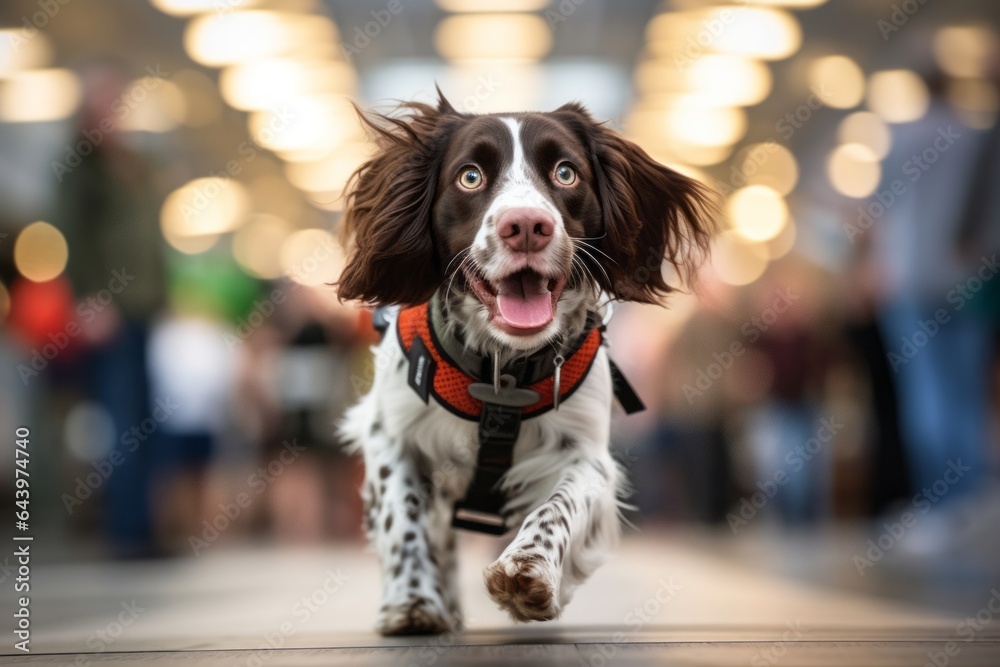Environmental portrait photography of a curious english springer ...