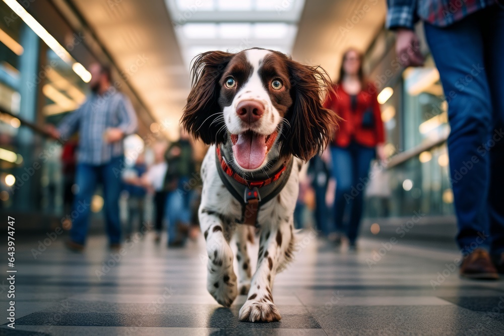 Environmental portrait photography of a curious english springer ...