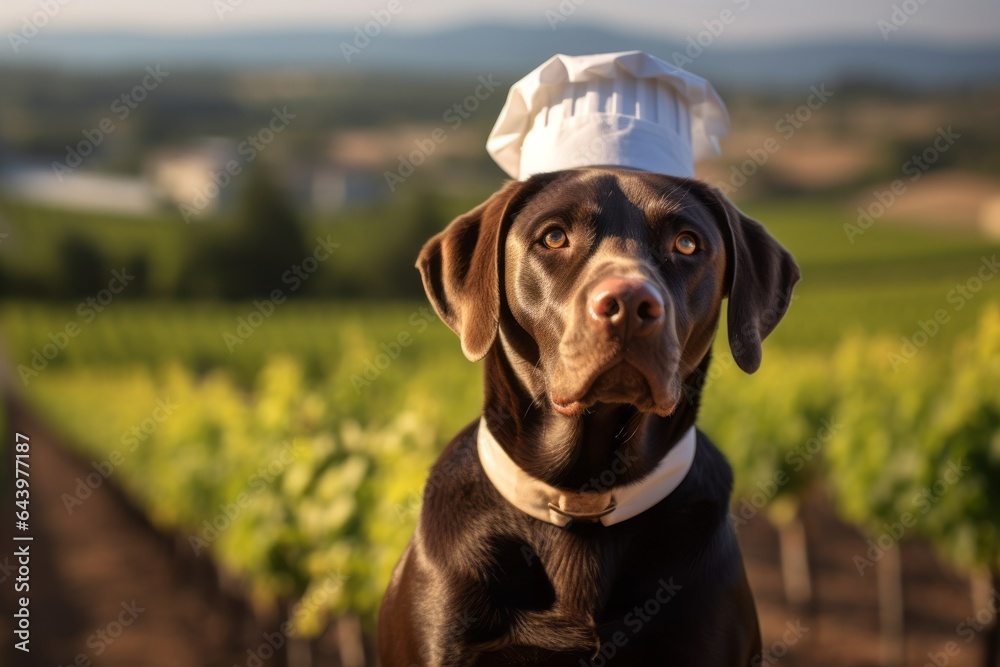 Medium shot portrait photography of a funny labrador retriever marking ...