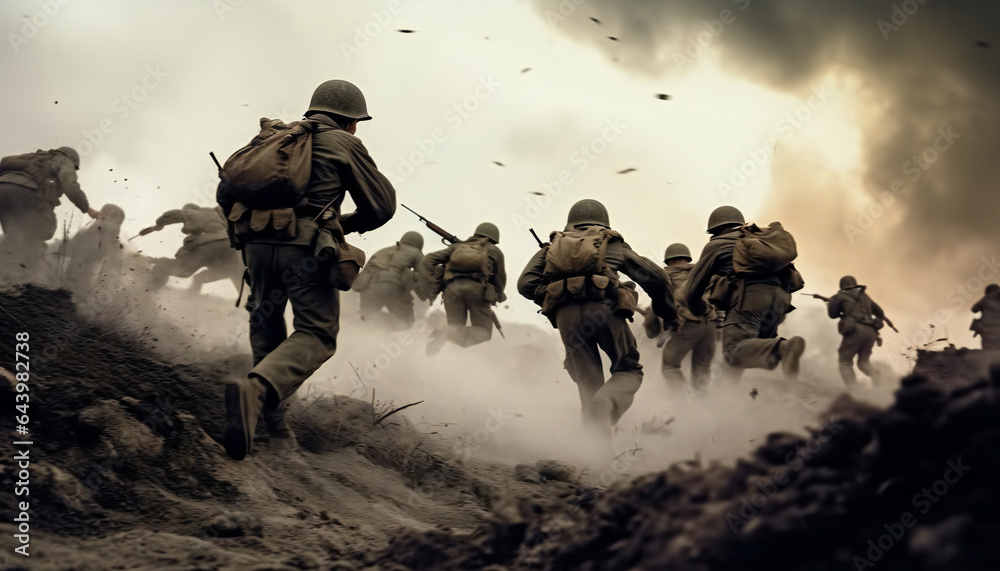 Soldiers on the Battlefield During World War 2 | Uwalls.co.uk
