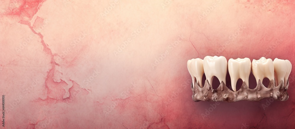 A stained tissue paper with bleeding stain next to tooth decay ...
