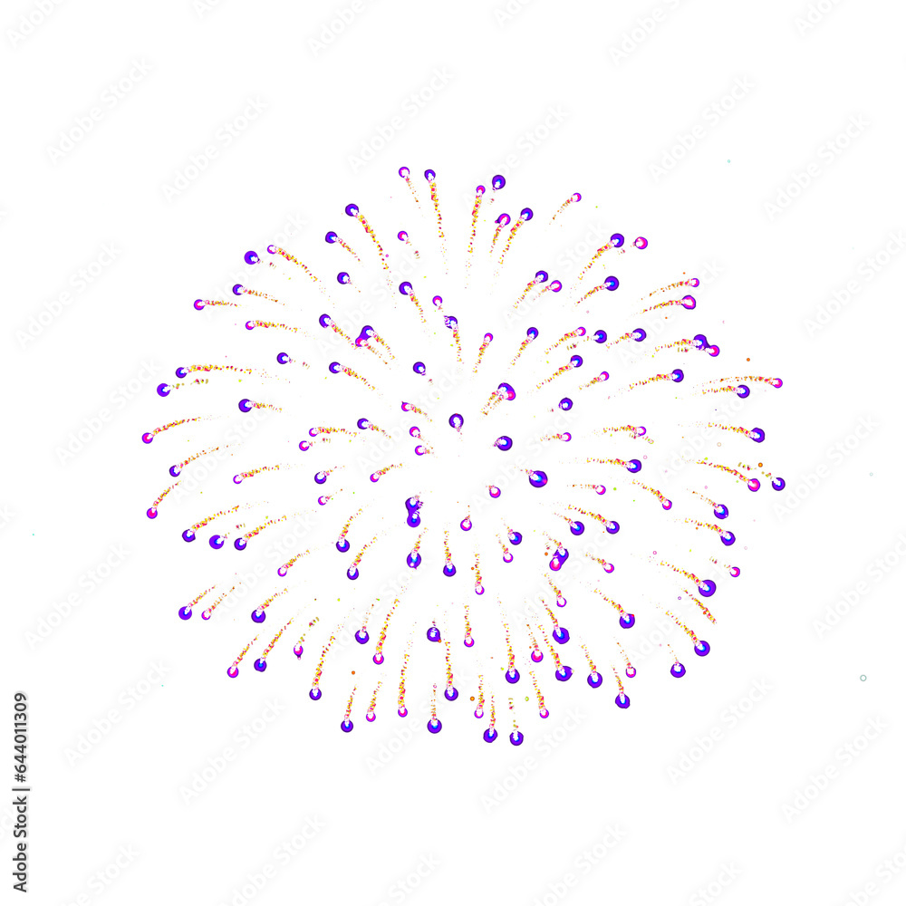 Firework Isolated on transparent background png. Firework frame for new ...