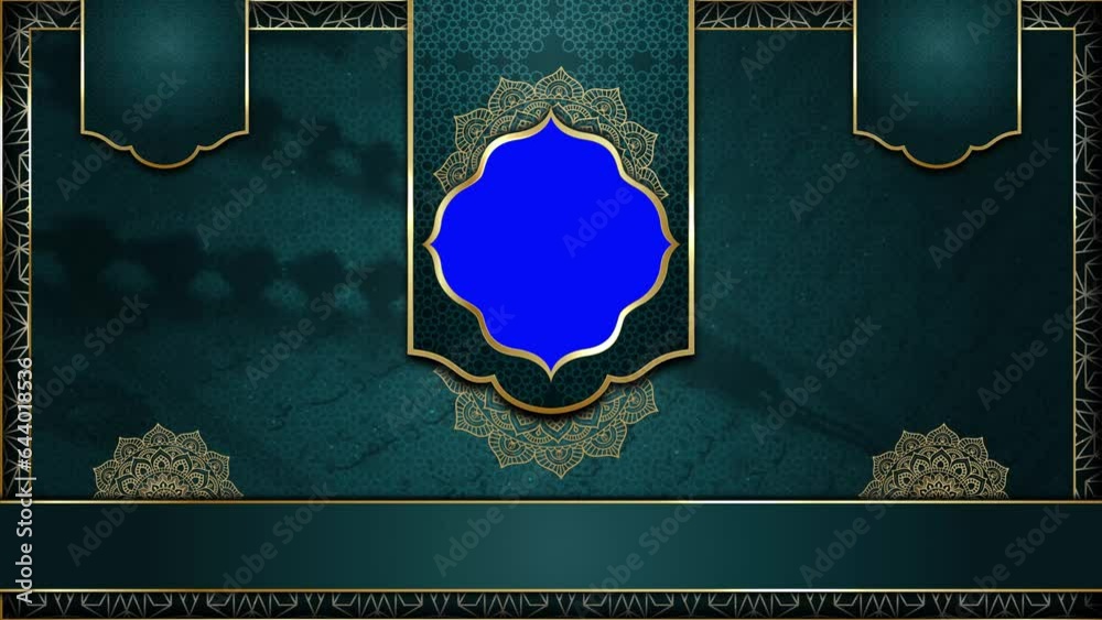 Animated Islamic background for designing Holy Quran recitations ...