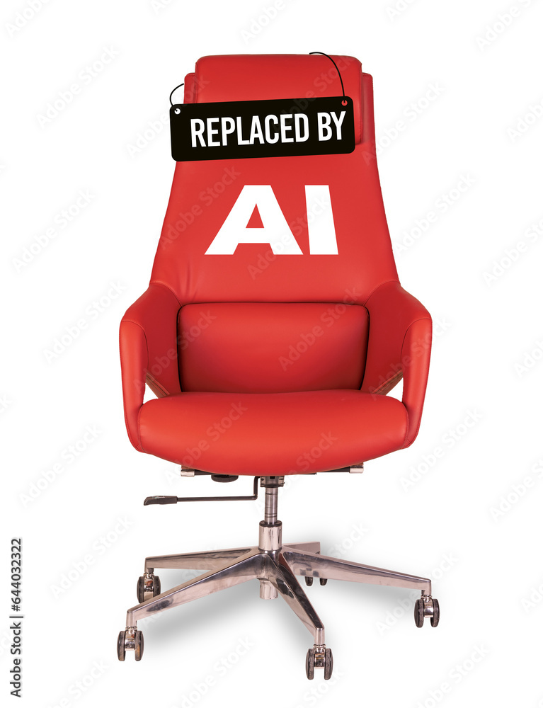 Job Security concept - Employee replaced by artificial intelligence ...