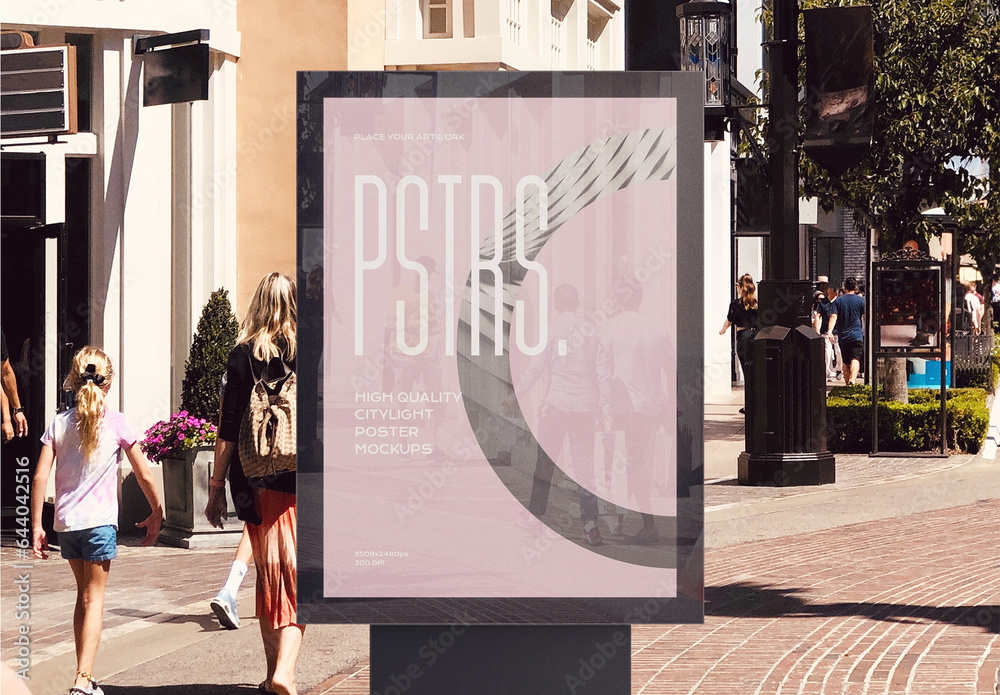 Street Outdoor Poster Advertising Billboard Mockup Template Stock ...
