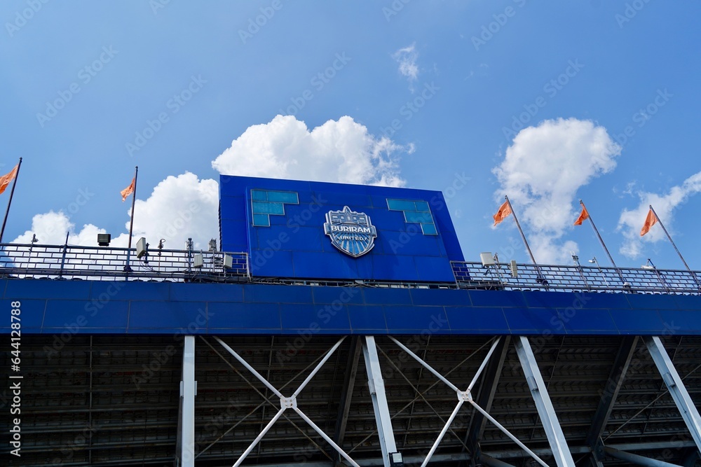 Buriram United logo is a football team , old castle buriram blue black ...