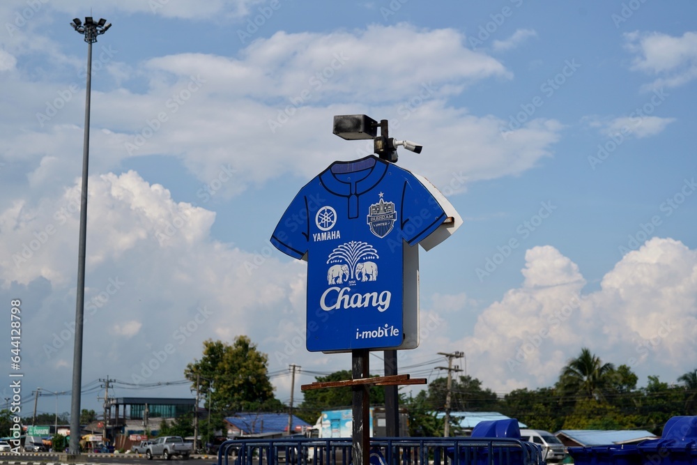 Buriram United logo is a football team , old castle buriram blue black ...