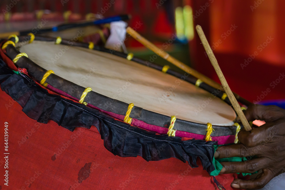 Dhak is part of bengali culture and mostly seen during hindu festival ...