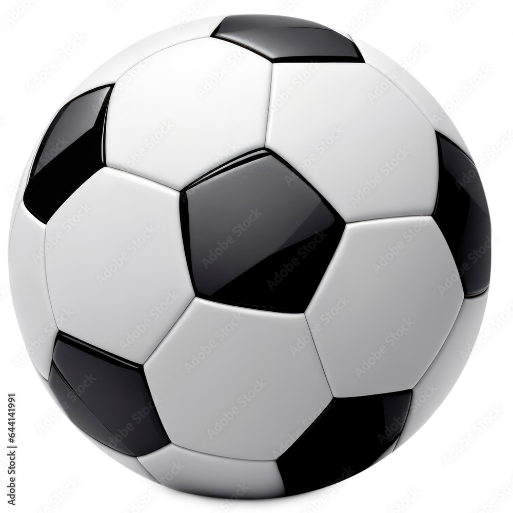 Soccer ball isolated on transparent background. AI Generative Stock ...