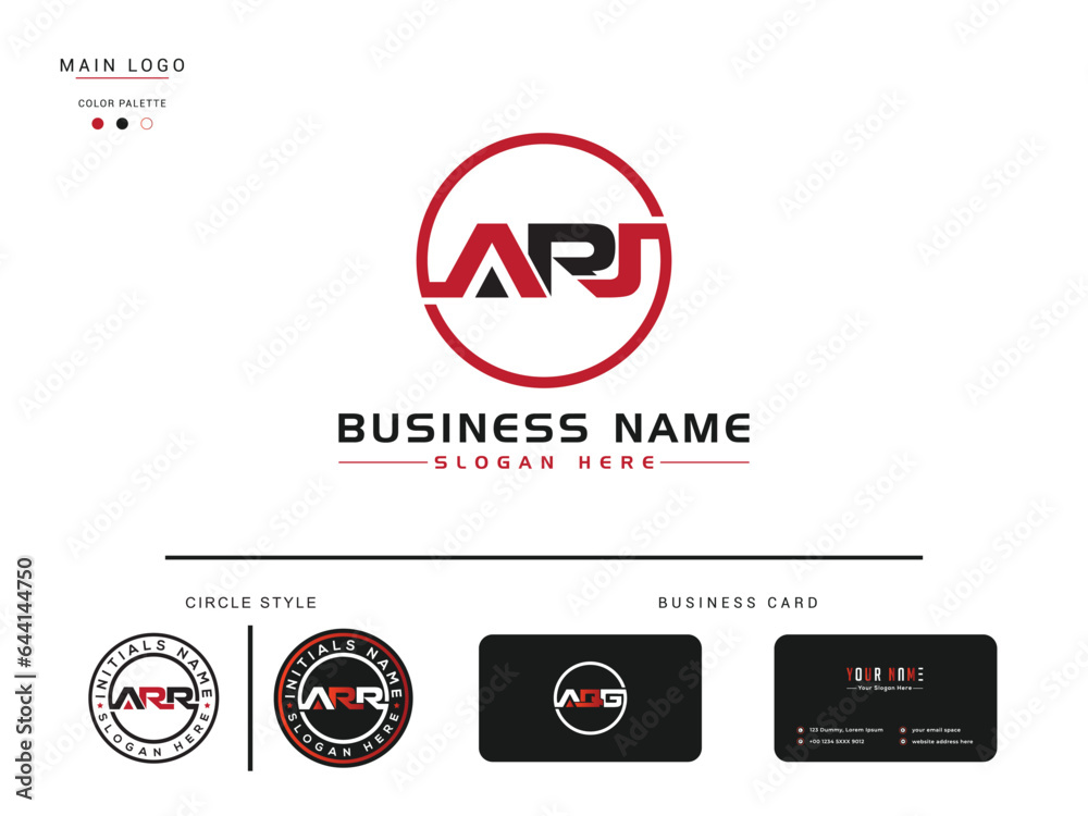 Initial Alphabet ARJ Business Logo Icon Vector Letter Stock Vector ...
