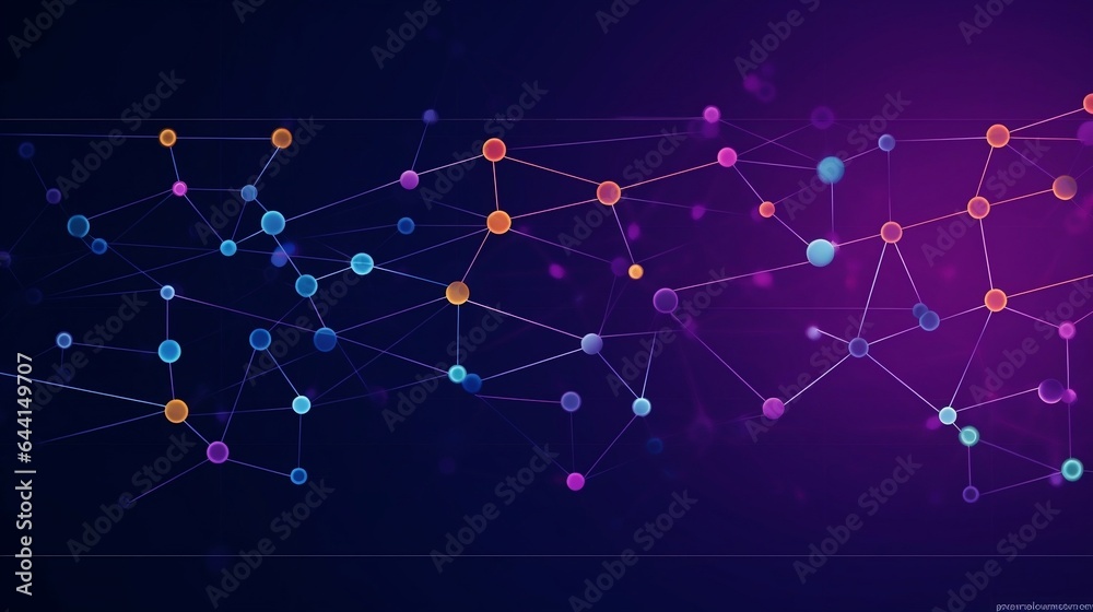 Circuit connecting lines and points. Network technology and connection ...