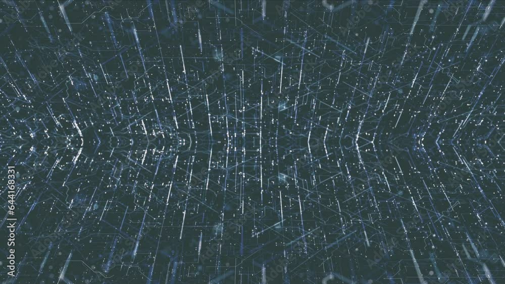 Abstract Digital Data Hitech Background/ 4k animation of an abstract ...