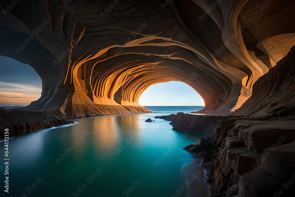 Describe the various processes involved in the formation of caves ...