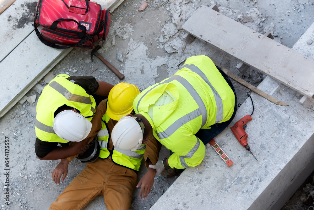 Heat Stroke or Heat exhaustion in body while outdoor work. Accident at ...