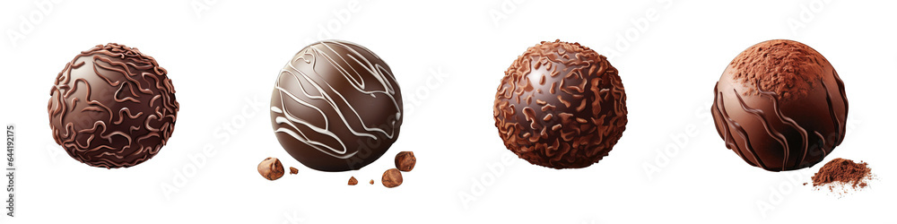 Chocolate Truffle clipart collection, vector, icons isolated on ...