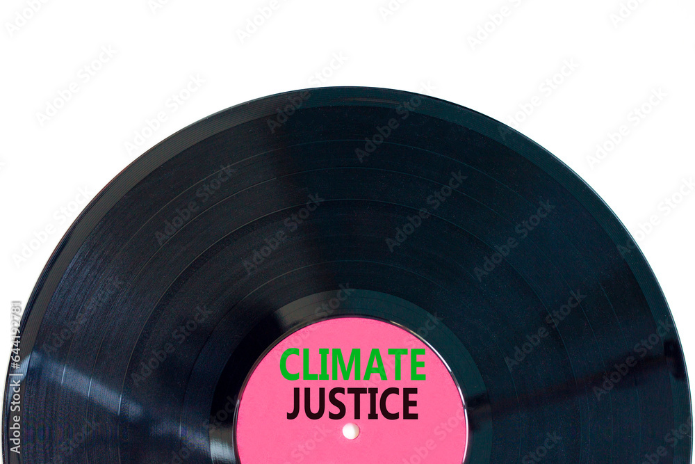 Climate justice symbol. Concept words Climate justice on beautiful ...