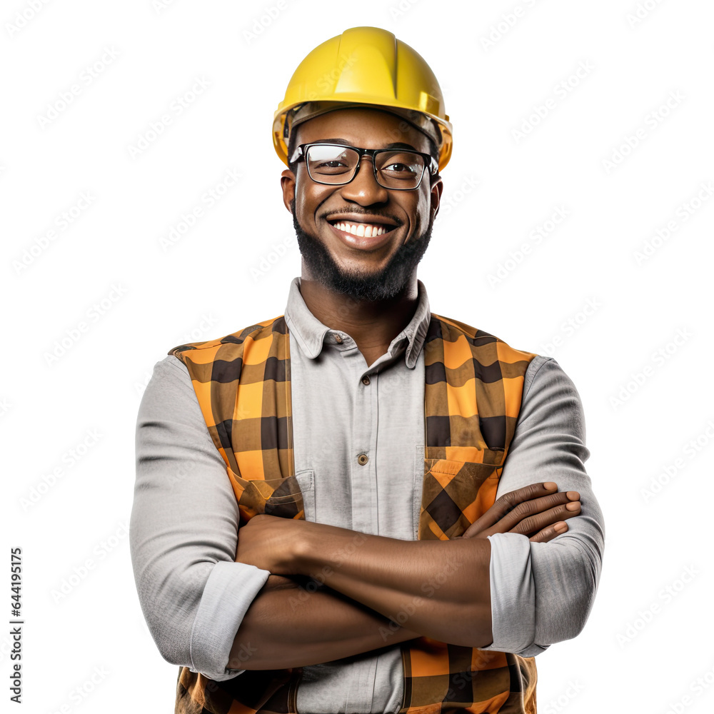 Professional worker portrait illustration with transparent background ...