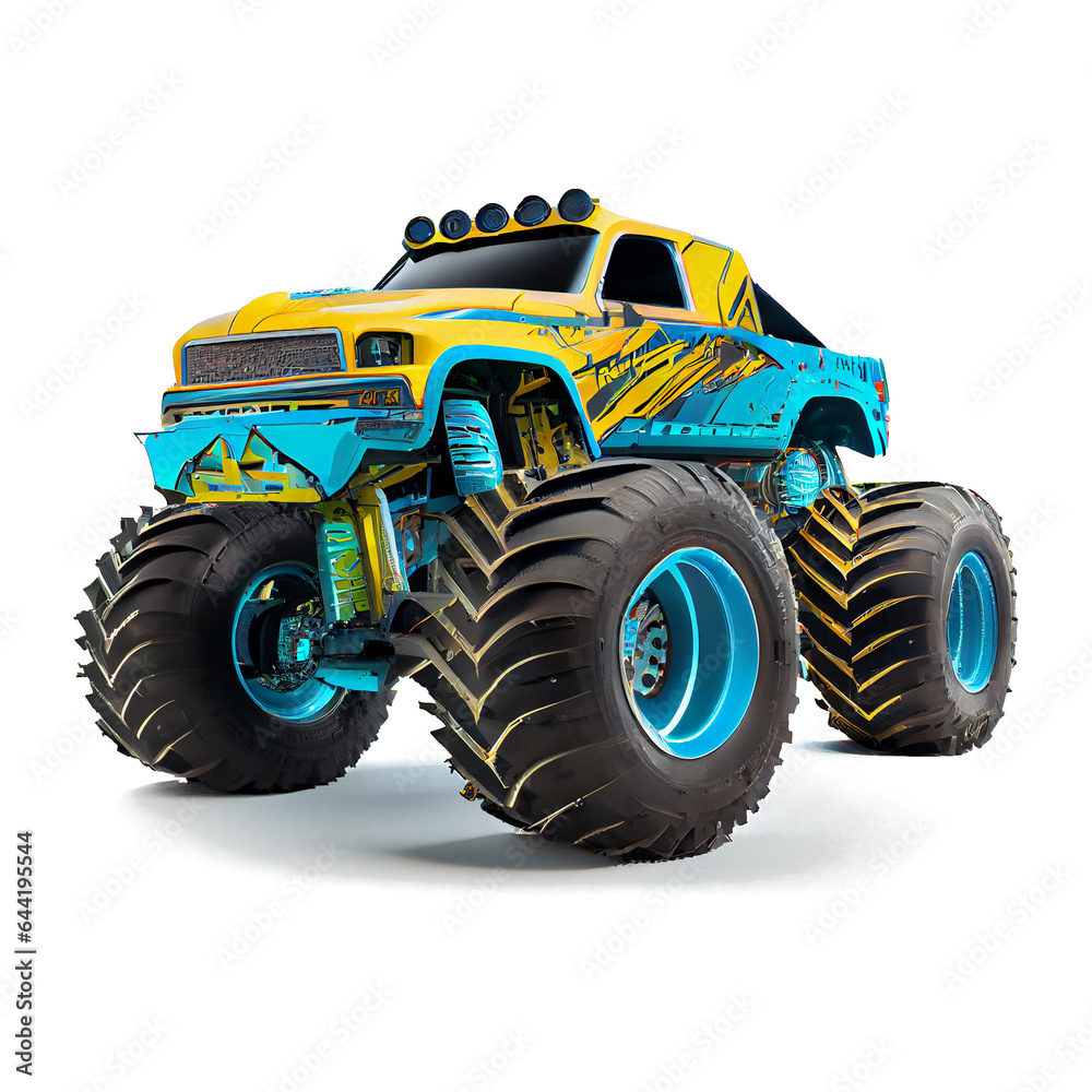 Monster truck on transparent background, Extreme sports and motorsport ...